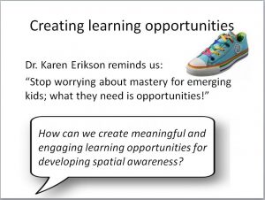 Developing Spatial Awareness - Numeracy for All